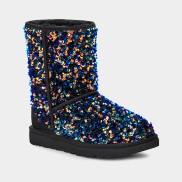 UGG | Shoes | New In Box Ugg Stellar Sequin Boots Size 6 | Poshmark